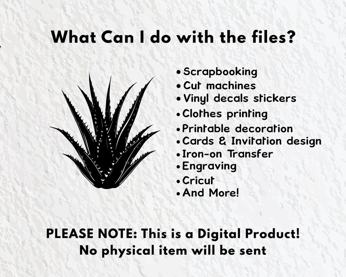 Aloe Vera Svg, Aloe Vera Silhouette Bundle, Aloe Vera Clipart, Aloe ...