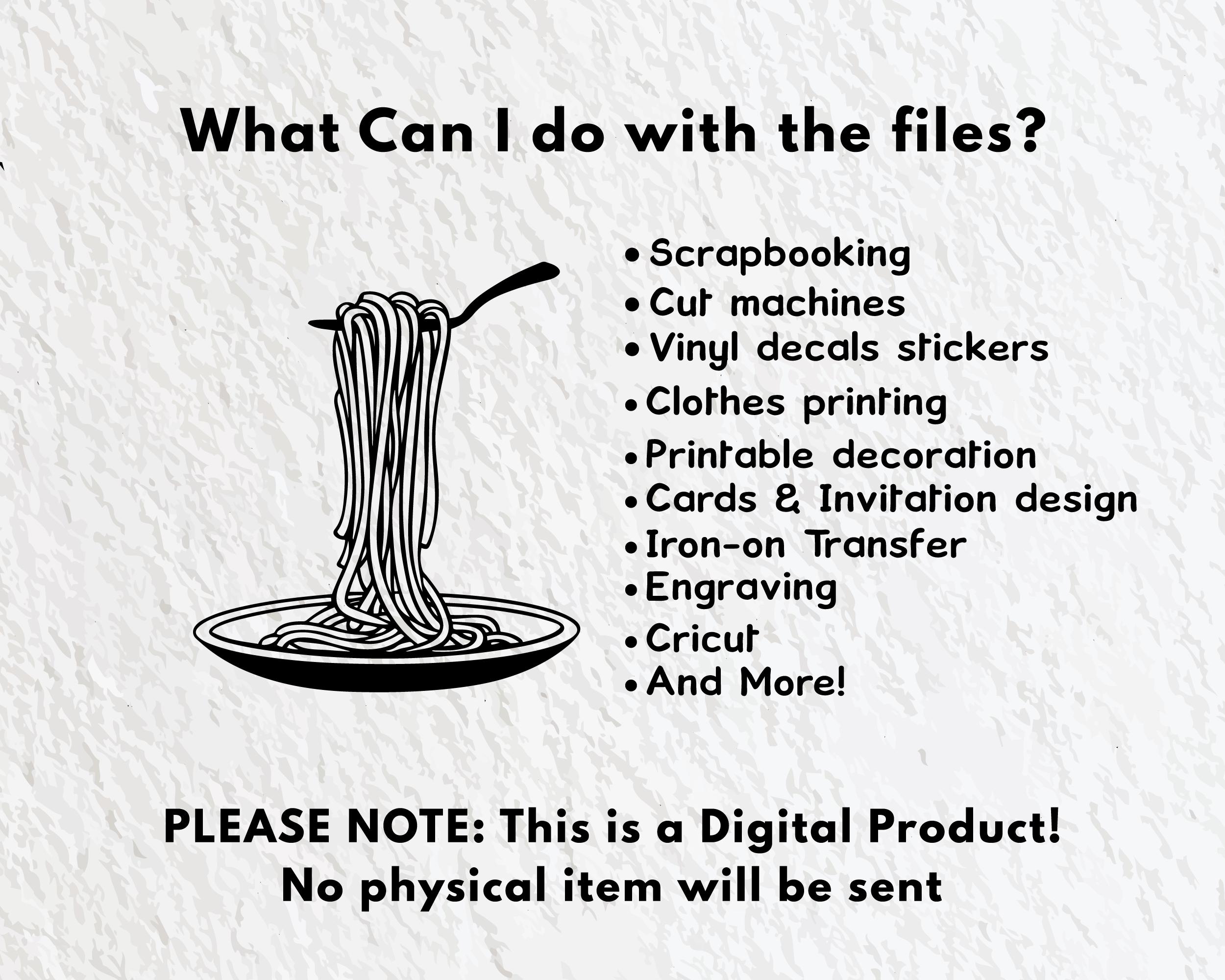 Spaghetti Svg Bundle, Spaghetti Silhouette, Spaghetti Clipart Png ...