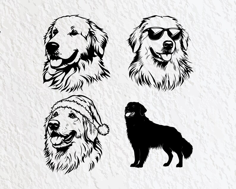 Great Pyrenees Svg Bundle, Great Pyrenees Silhouette, Great Pyrenees ...