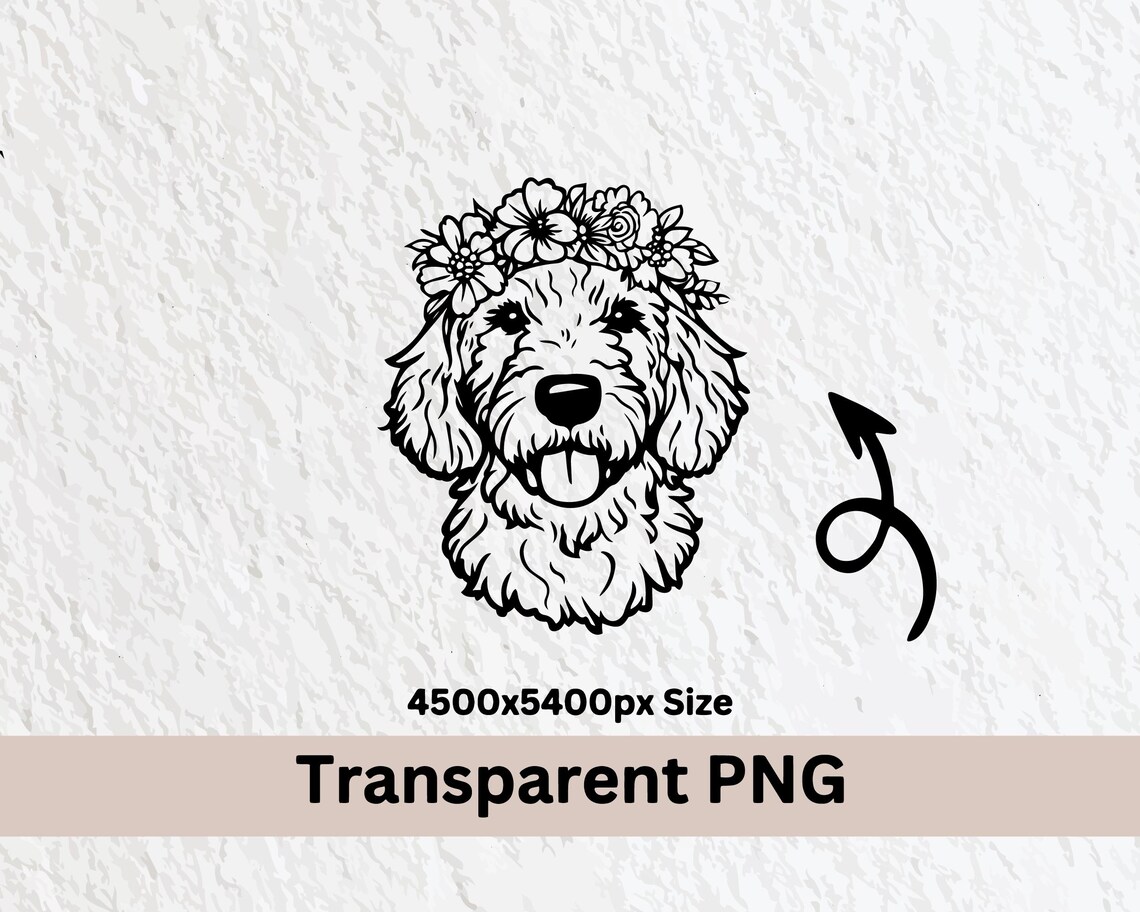 Sheepadoodle Dog SVG Bundle: Clipart, Silhouette, Vector (PNG, Cut ...
