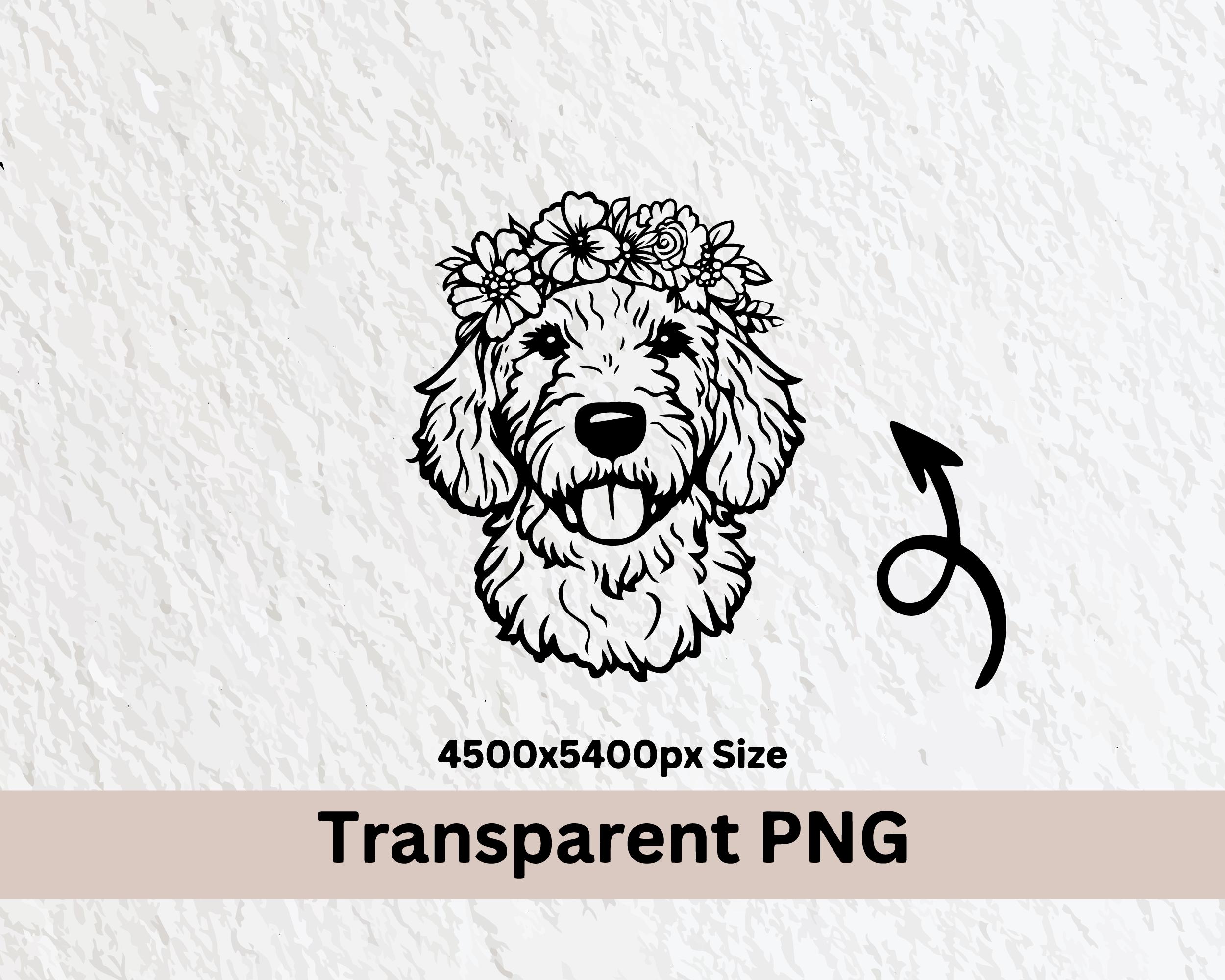 Sheepadoodle Dog SVG Bundle: Clipart, Silhouette, Vector (PNG, Cut ...