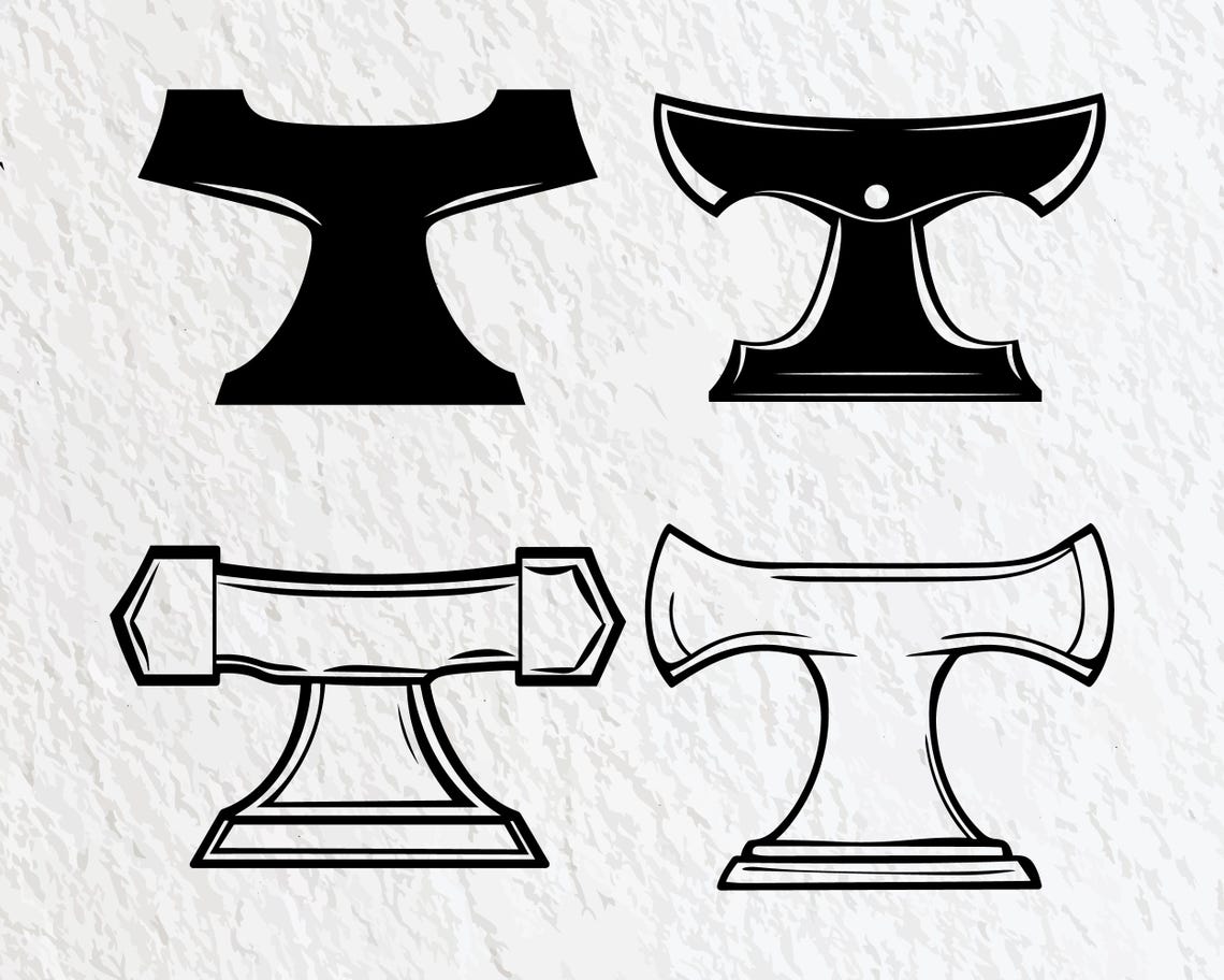Anvil Svg Bundle, Anvil Silhouette, Anvil Clipart Png, Anvil Outline ...