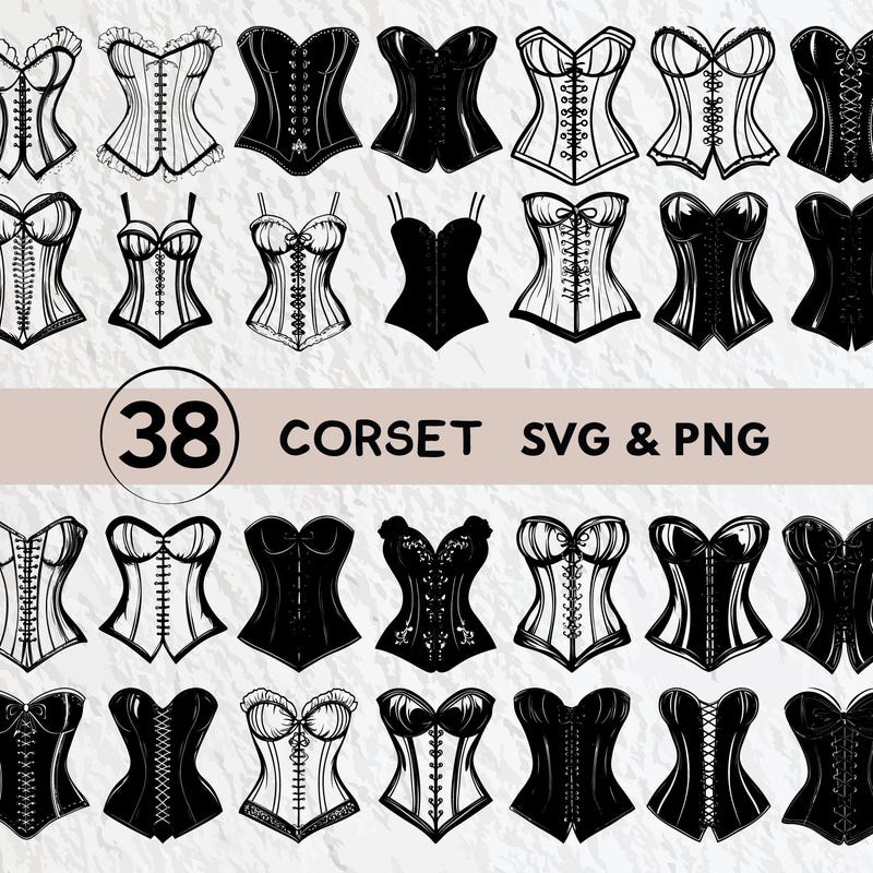 Corset Svg - Etsy
