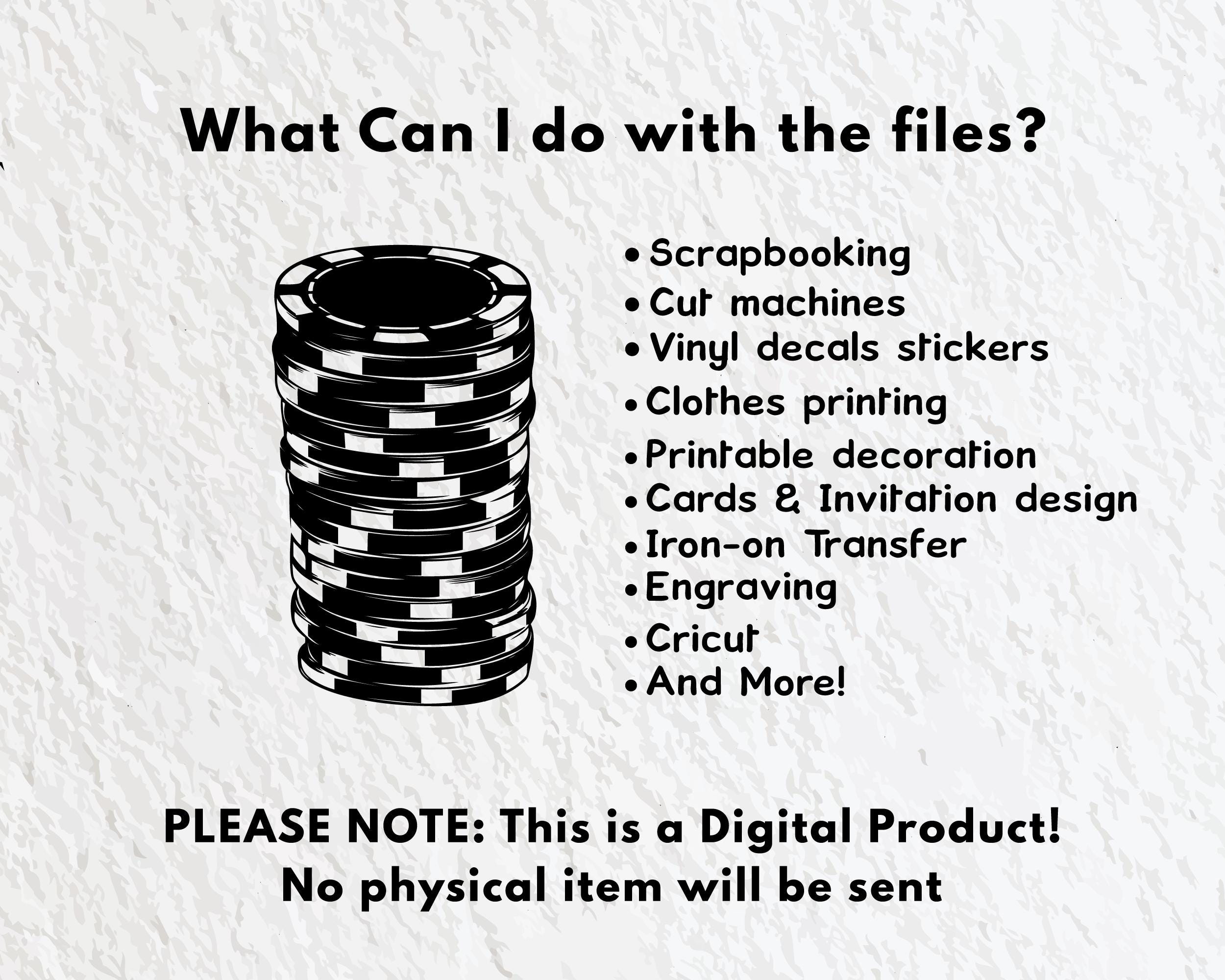 Poker Chips Silhouette Svg, Poker Chips Png, Poker Chips Clipart, Poker ...