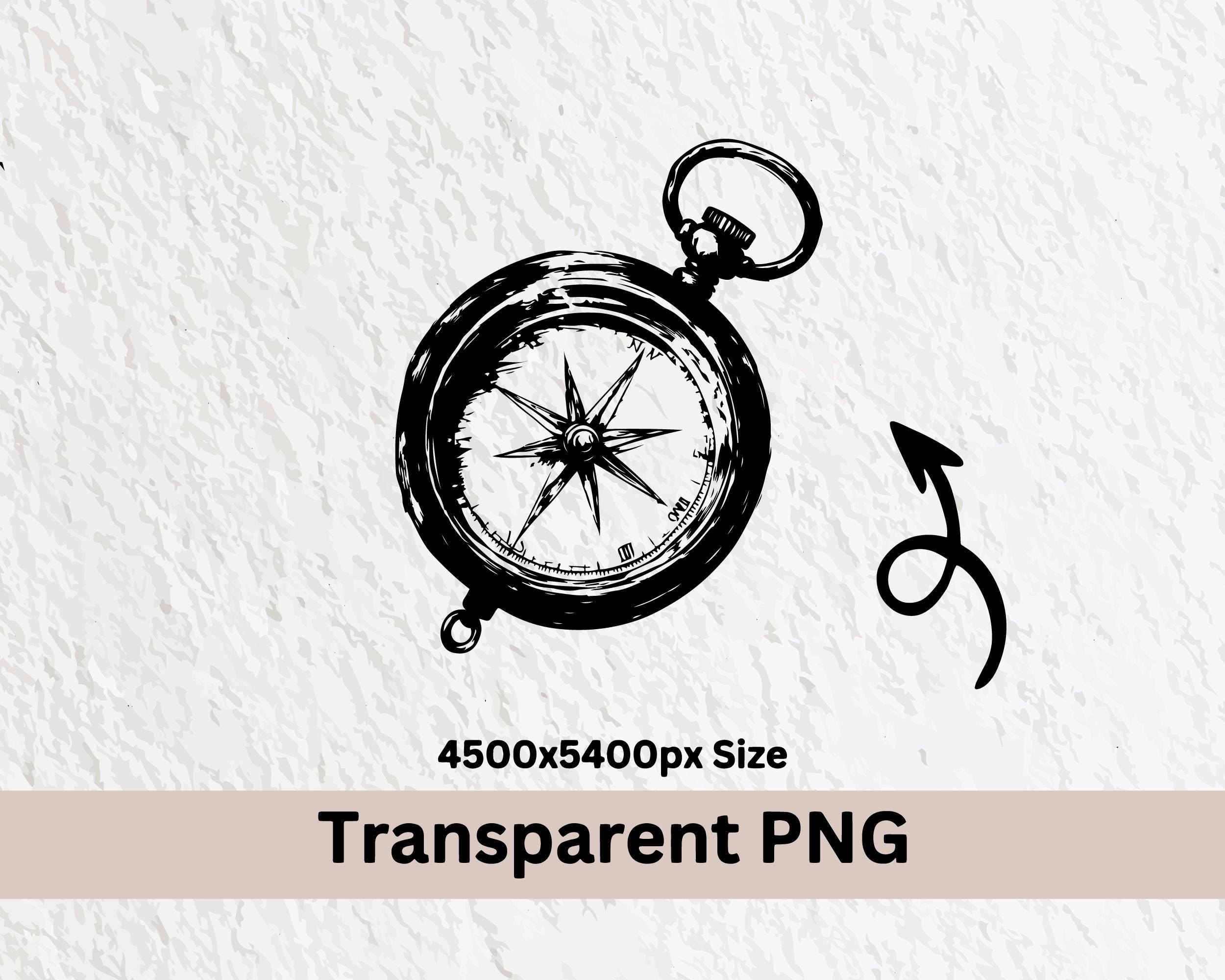 Compass SVG Bundle: Silhouette Clipart, Vector Cut Files - Etsy Canada