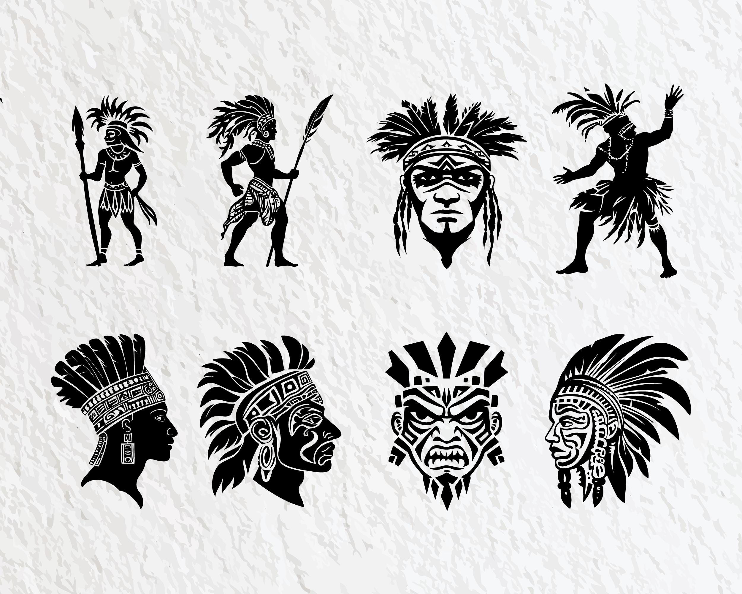 Taino Warrior Svg Bundle, Taino Warrior Silhouette, Taino Warrior ...