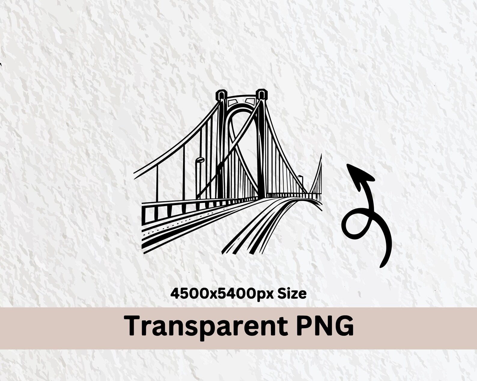 Bridge Silhouette SVG Bundle: Vector Clipart, Logo, Decal (digital ...
