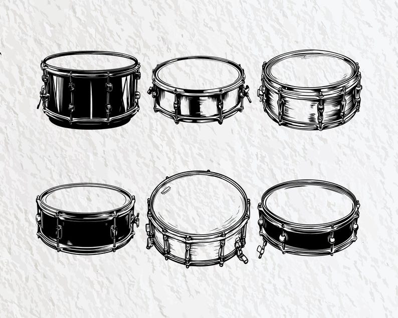 Snare Drum Svg Bundle, Snare Drum Silhouette, Snare Drum Clipart Png ...