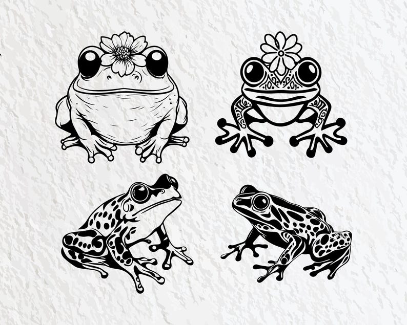 Pacman Frog Svg Bundle, Pacman Frog Silhouette, Pacman Frog Clipart Png ...