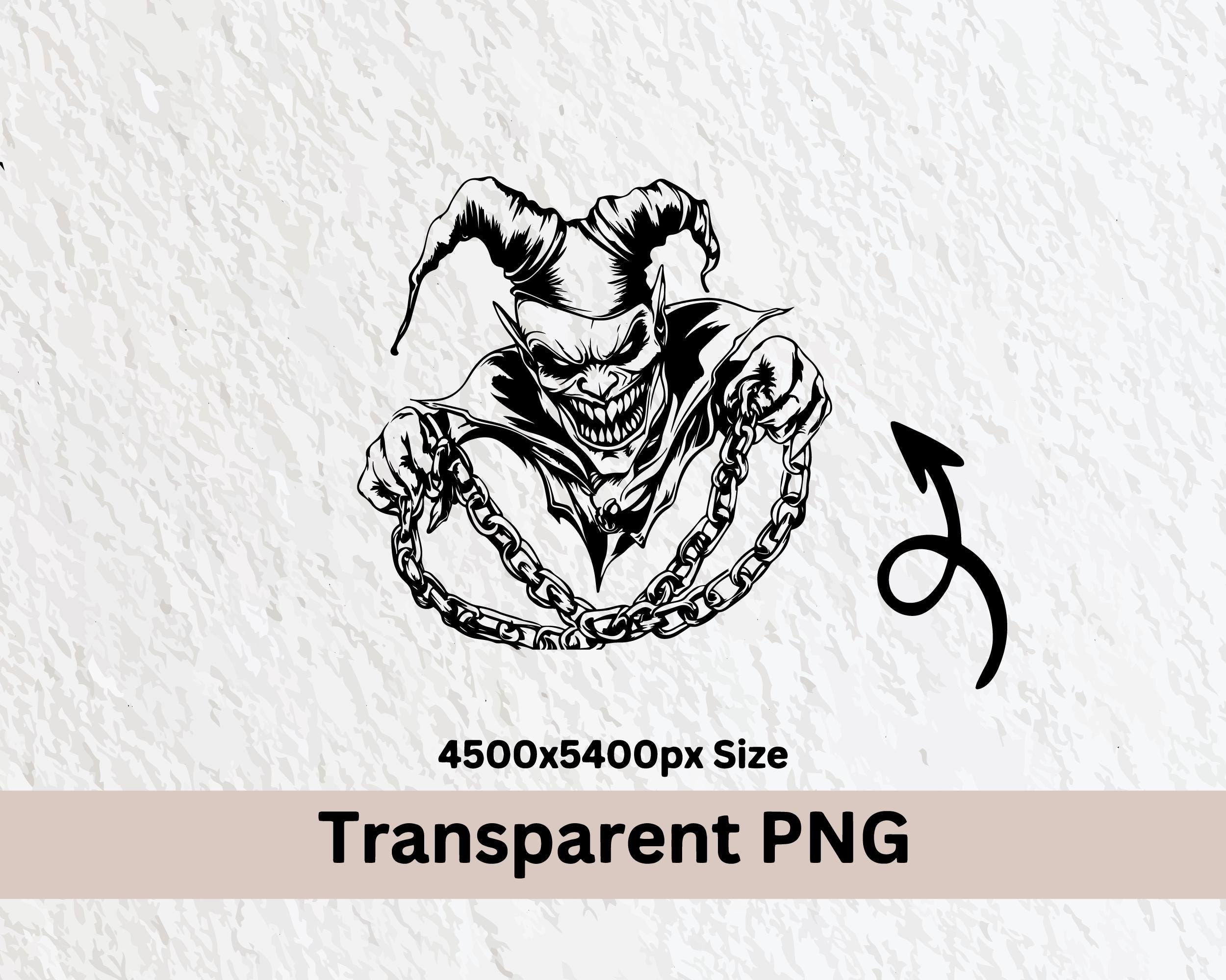 Evil Jester SVG Bundle: Silhouette, Clipart, Vector (digital Download ...