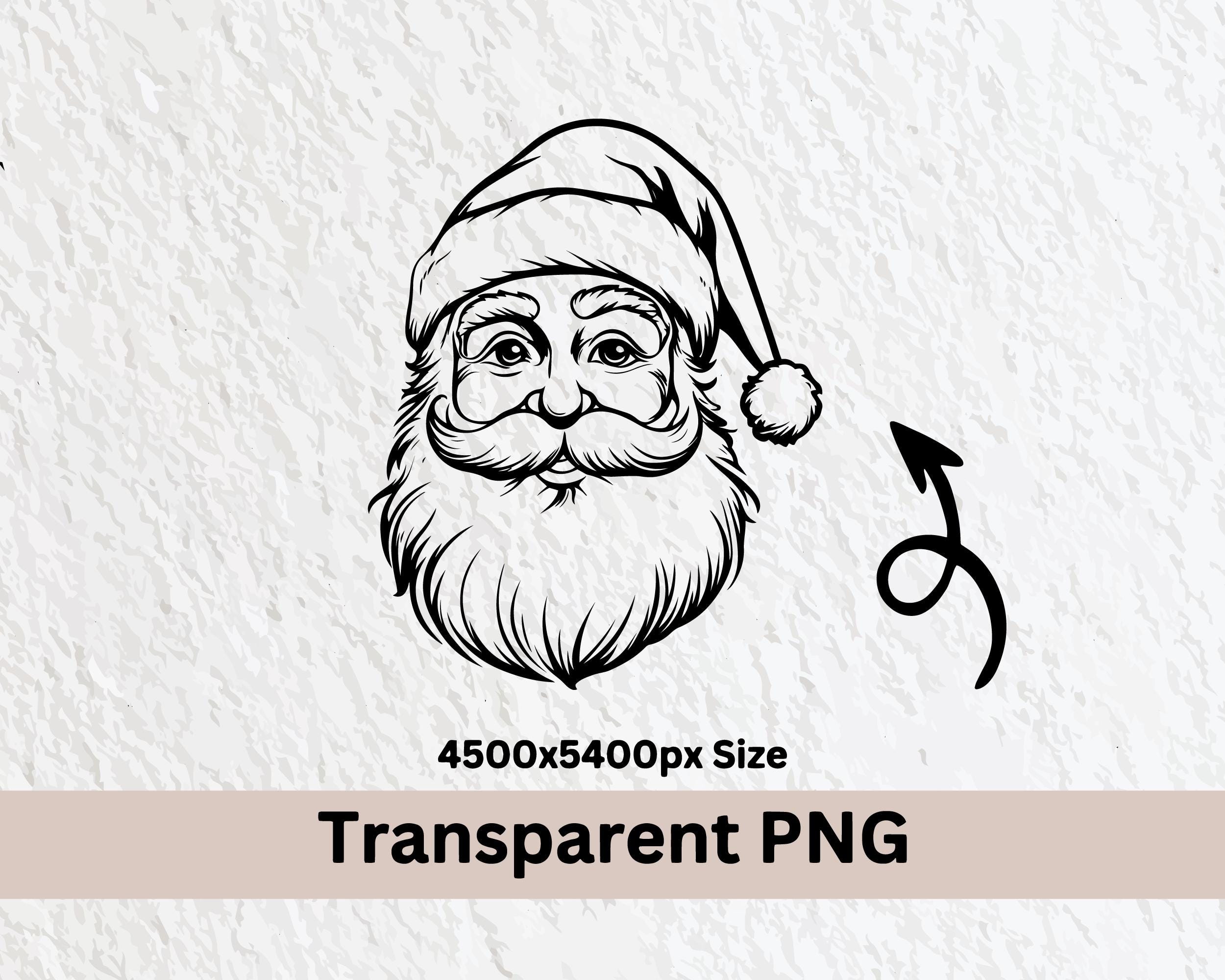 Santa Claus SVG Bundle: Christmas Clipart, Silhouette, Vector (PNG, SVG ...