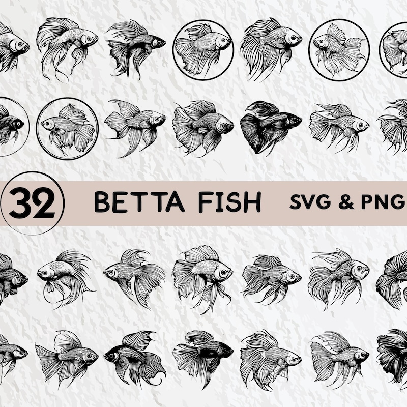 Betta Fish Template - Etsy UK