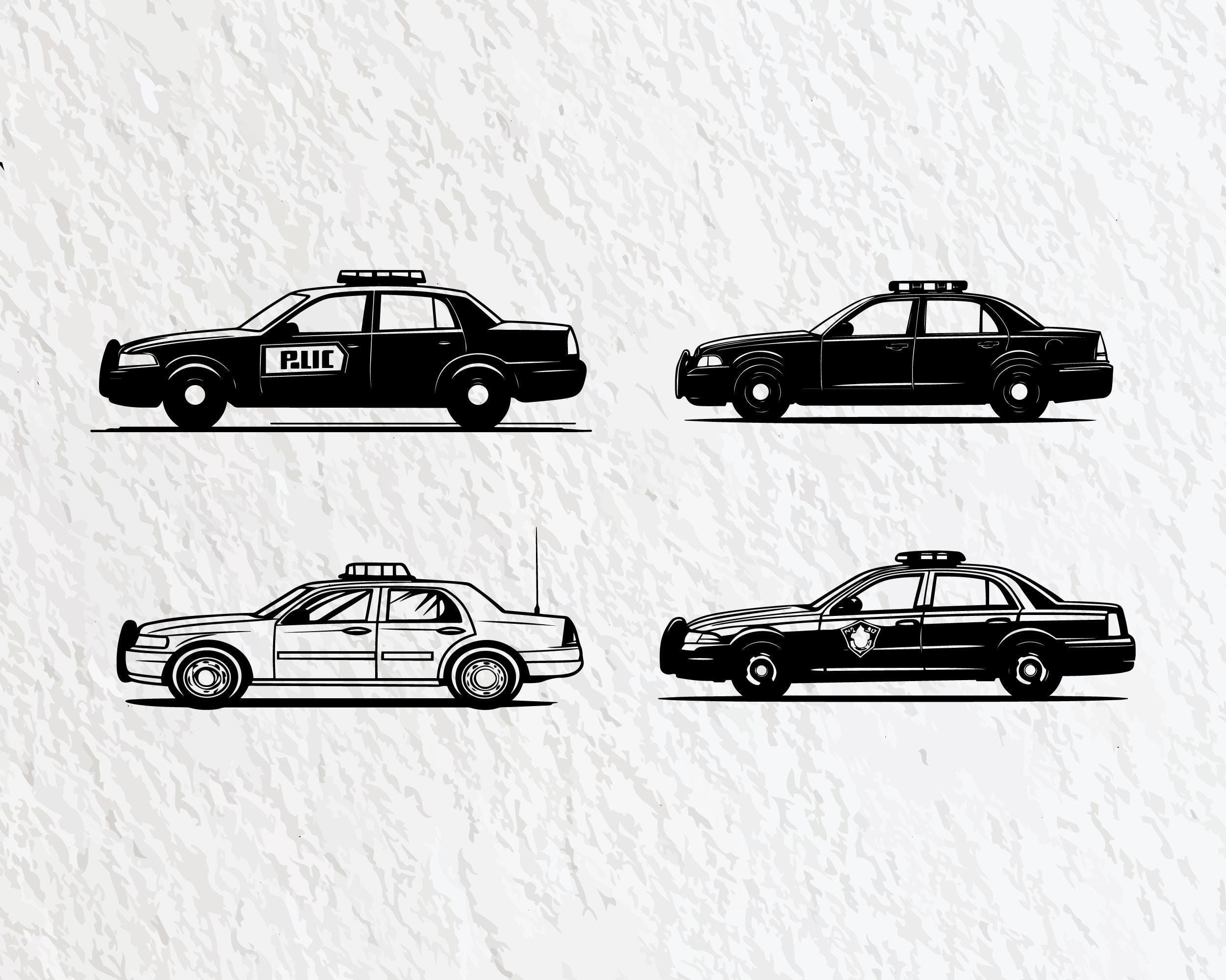 Police Car Silhouette Svg, Police Car Svg Bundle, Police Car Breed ...