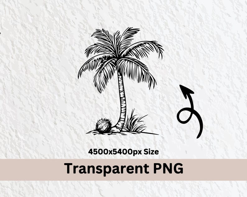 Coconut Tree Svg Bundle, Coconut Tree Silhouette, Coconut Tree Clipart ...