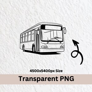 City Bus Svg Bundle, City Bus Silhouette, City Bus Clipart Png, City ...