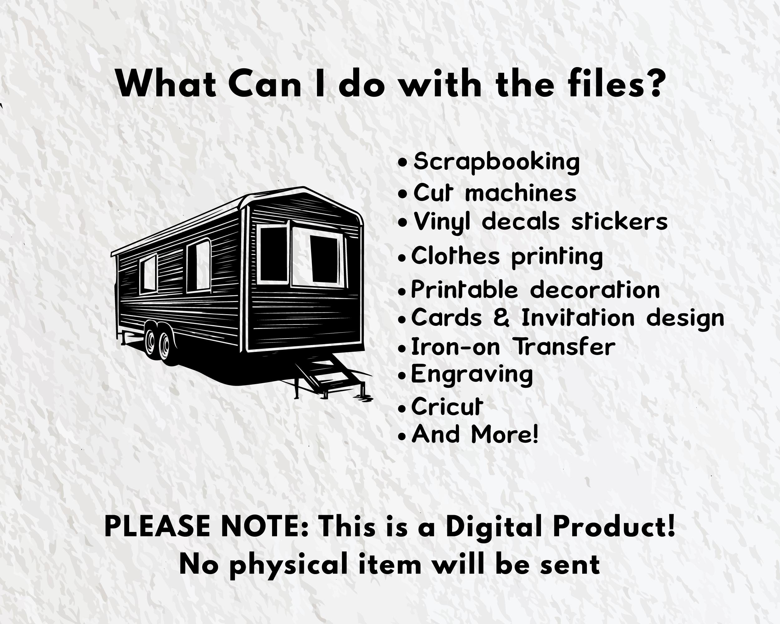 Mobile Home SVG Bundle: Clipart, Outline, Vector (digital Files) - Etsy