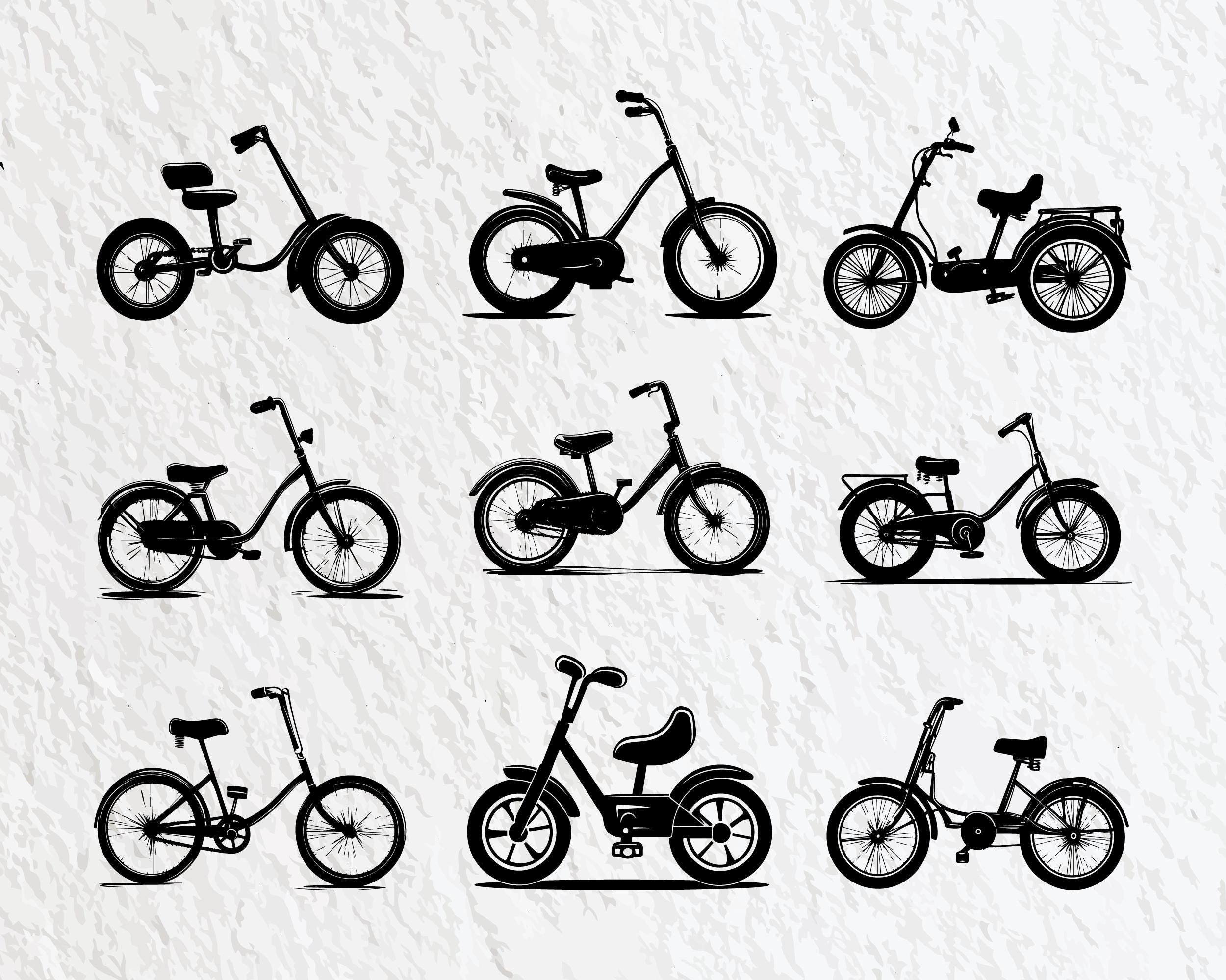 Tricycle Svg Bundle, Tricycle Silhouette, Tricycle Clipart Png ...