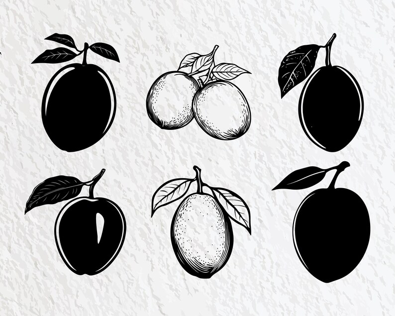 Mango SVG Bundle: Silhouette, Clipart, Vector (PNG, Cricut) - Etsy UK