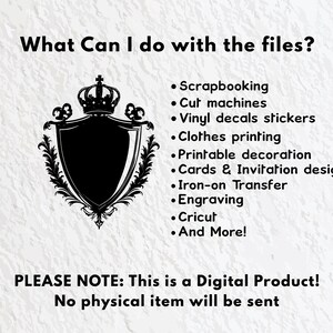 Royal Shield SVG Bundle: Vector Logo Icon, Cricut Files (PNG) - Etsy