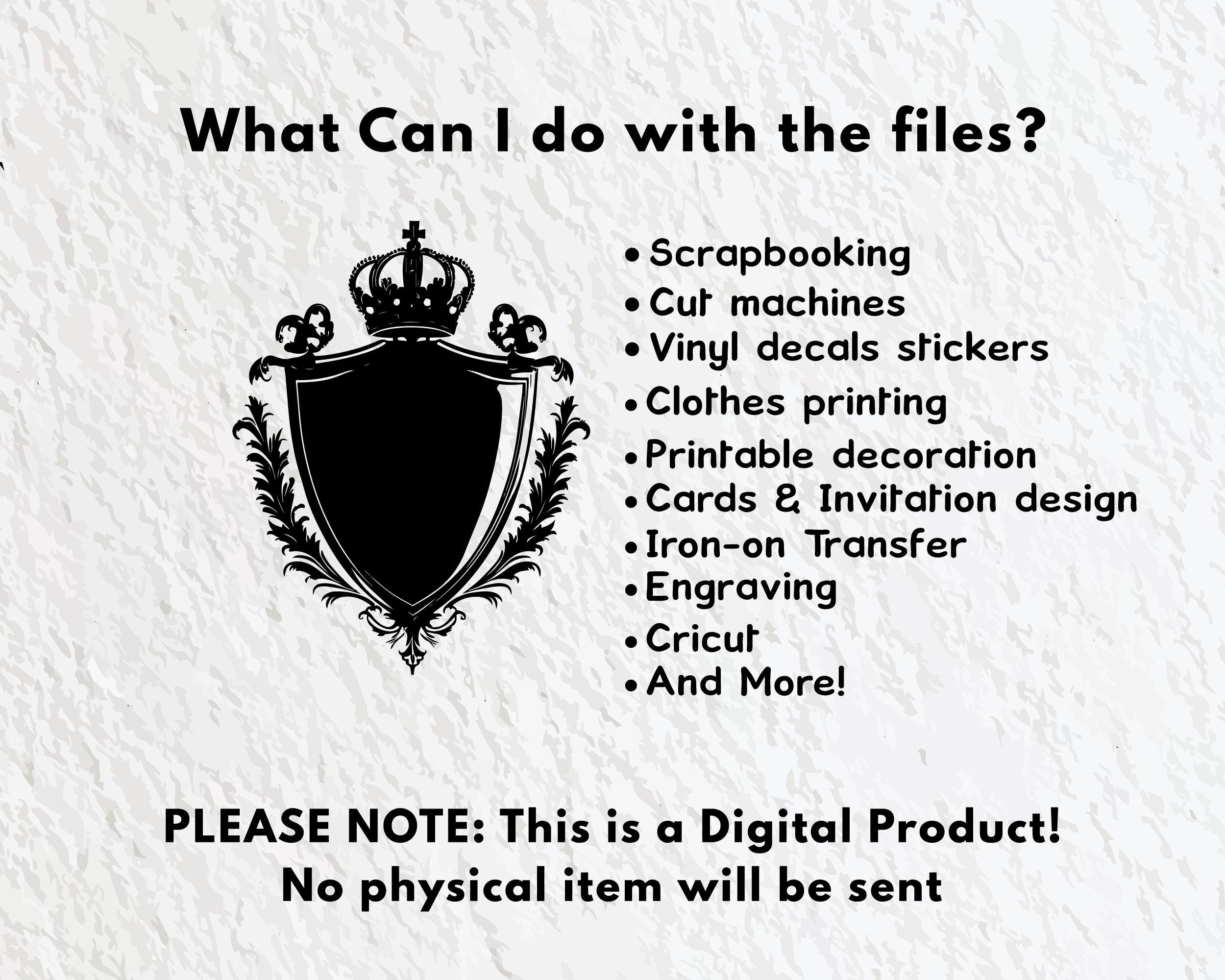 Royal Shield Svg Bundle, Royal Shield Silhouette, Royal Shield Clipart ...