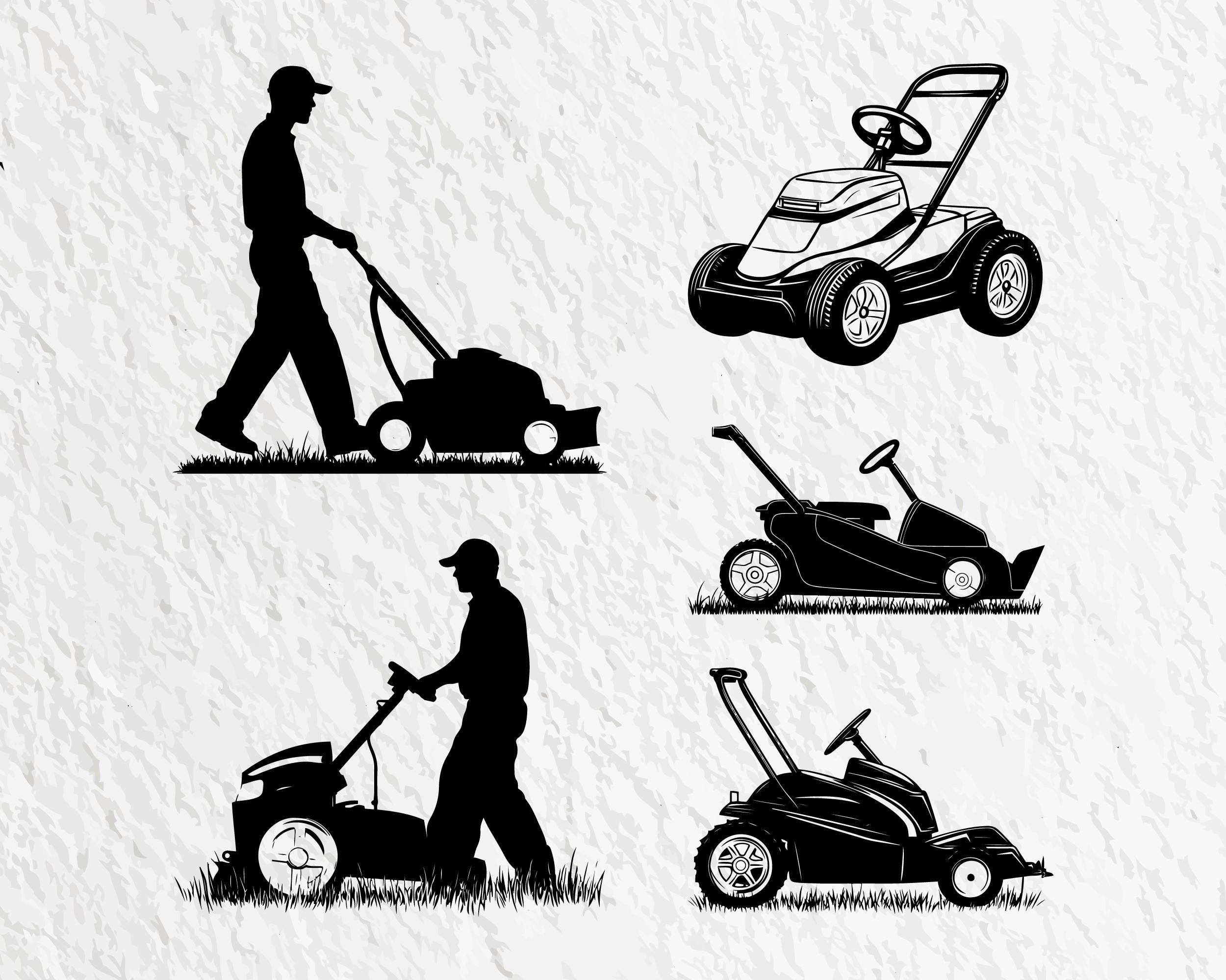 Lawn Mower Svg Bundle, Lawn Mower Silhouette, Lawn Mower Clipart Png ...