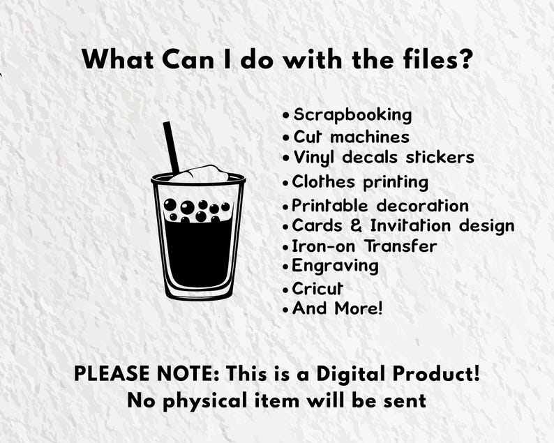 Boba Tea Svg Bundle, Boba Tea Silhouette, Boba Tea Clipart Png, Boba ...