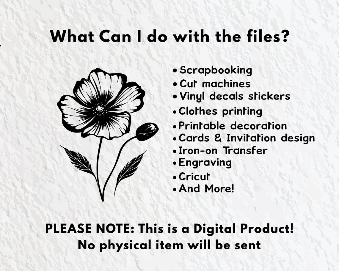 Cosmos Flower Svg Bundle, Cosmos Flower Silhouette, Cosmos Flower ...