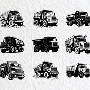 Quarry Truck SVG Bundle: Vector Logo Icon Decal Files - Etsy