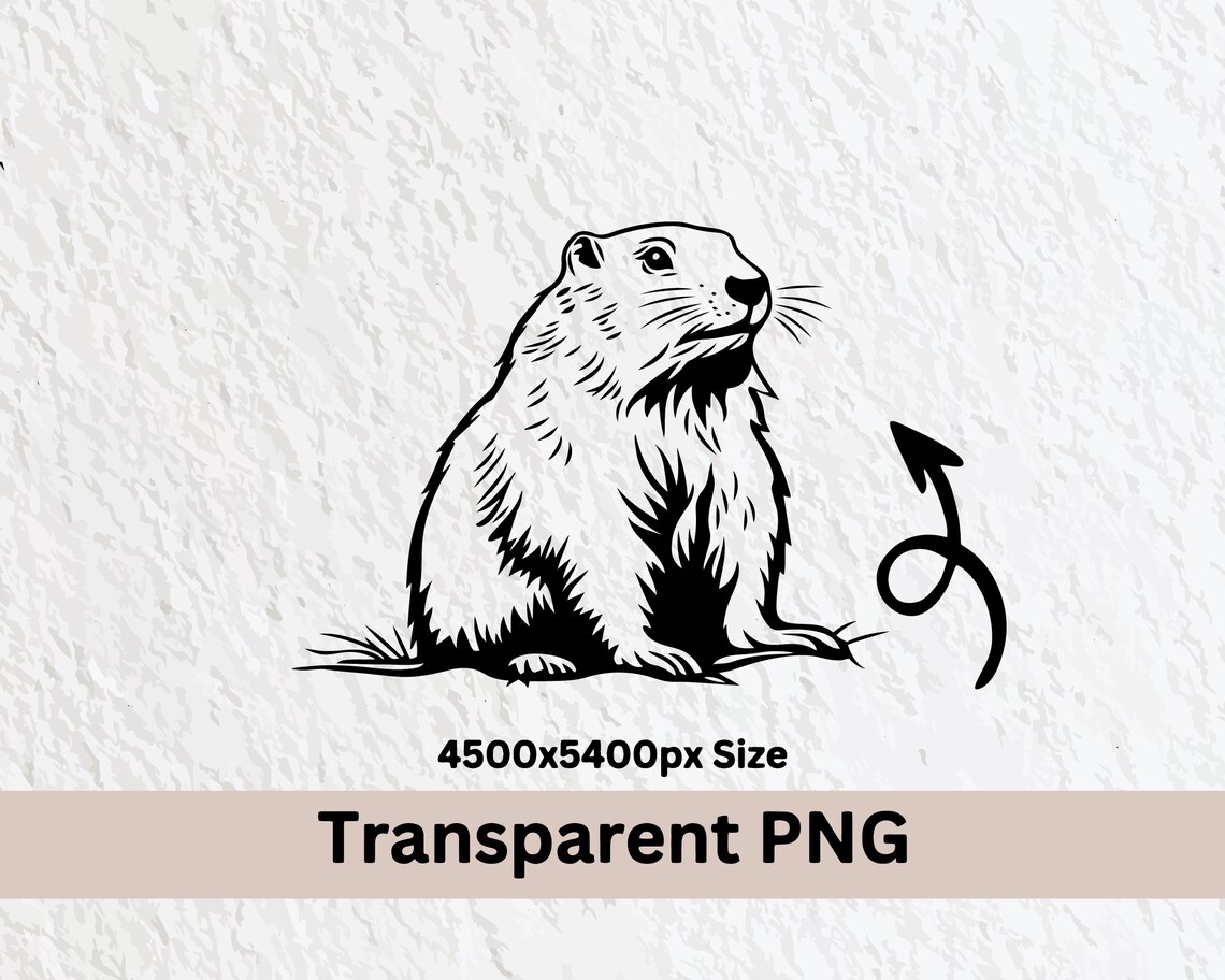 Groundhog Svg Bundle, Groundhog Silhouette, Groundhog Clipart Png ...