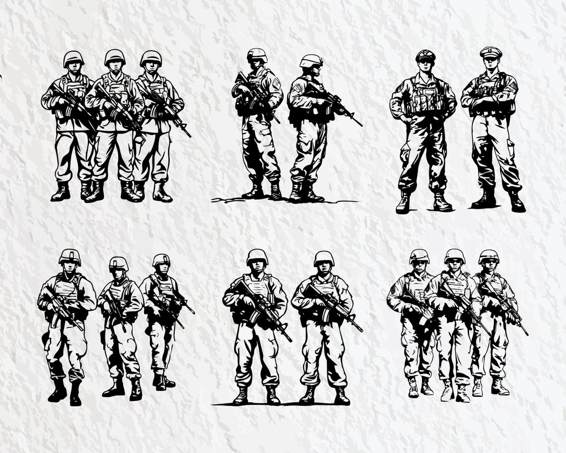 Marines SVG Bundle: Silhouette, Clipart, Vector (digital Download) - Etsy