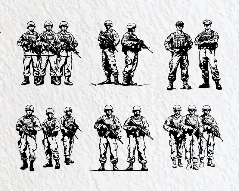 Marines SVG Bundle: Silhouette, Clipart, Vector (digital Download) - Etsy