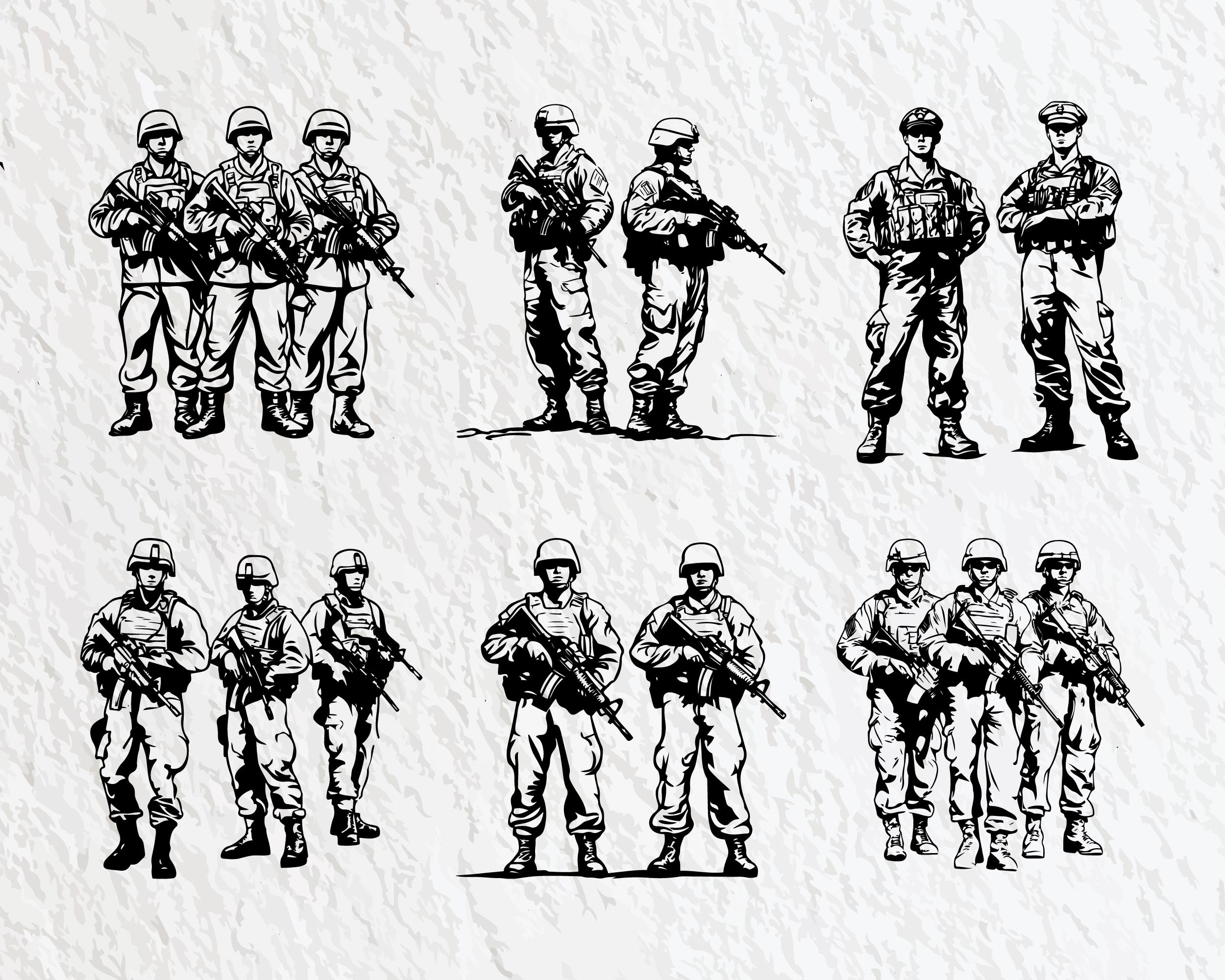 Marines SVG Bundle: Silhouette, Clipart, Vector (digital Download) - Etsy