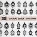 Cuckoo Clock SVG Bundle: Silhouette Clipart, Cricut Decal Files - Etsy