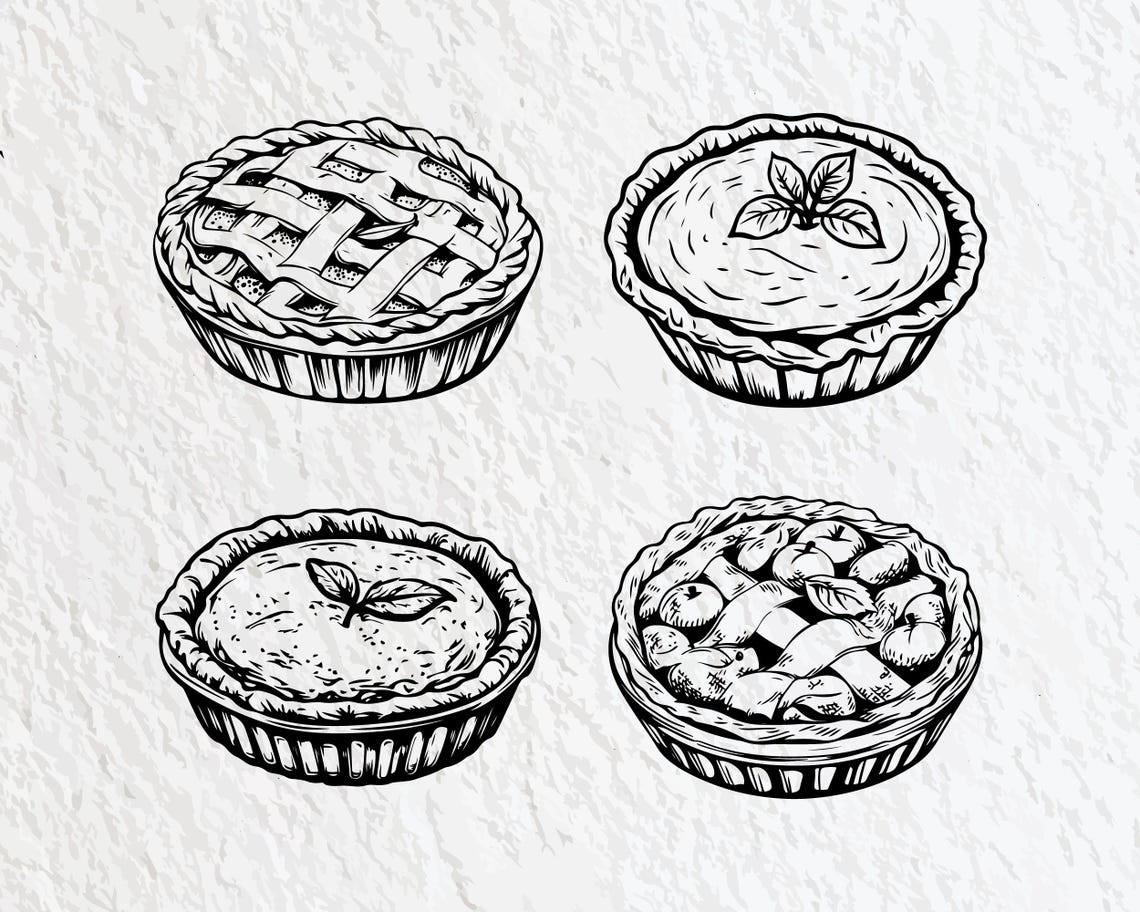 Apple Pie Svg Bundle, Apple Pie Silhouette, Apple Pie Clipart Png ...