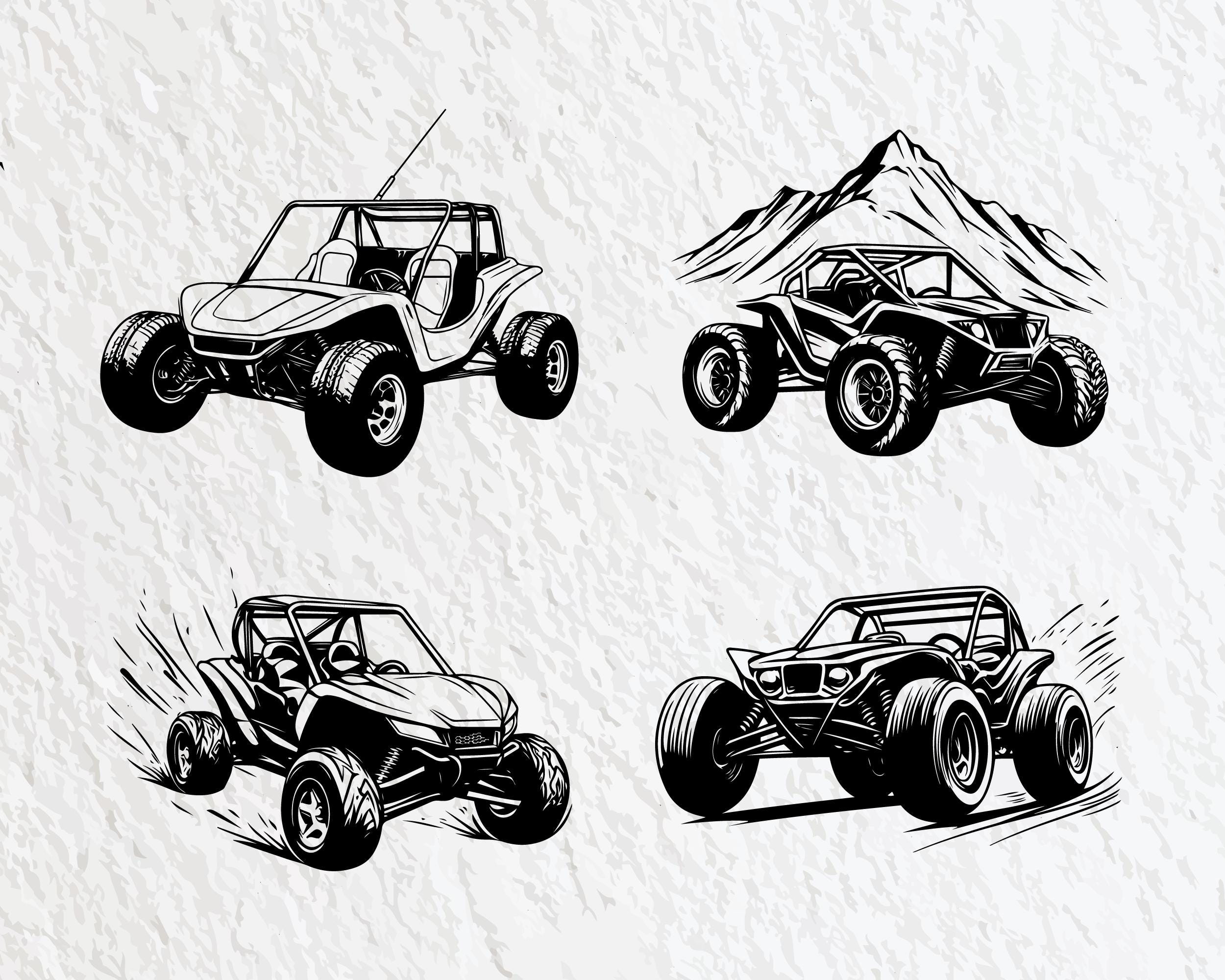Dune Buggy SVG Bundle: Silhouette, Clipart, Vector (digital Download ...