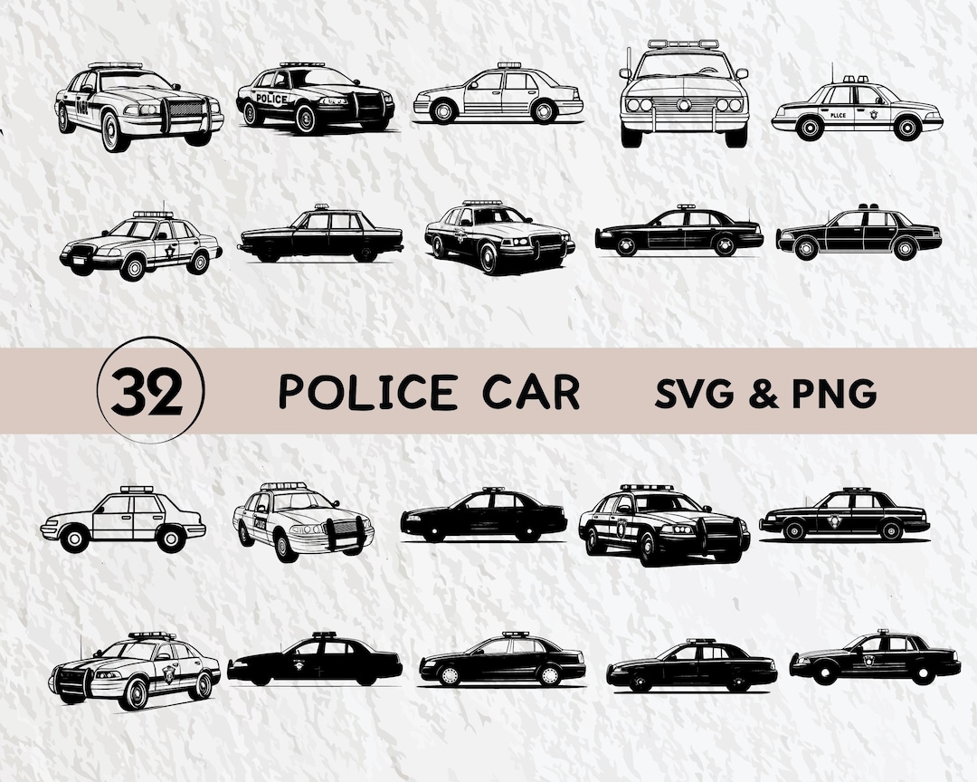 Police Car Silhouette Svg, Police Car Svg Bundle, Police Car Breed ...
