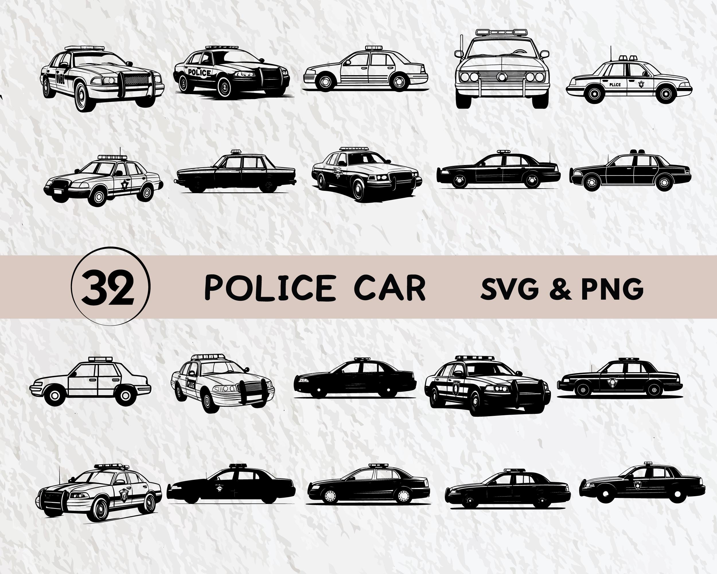 Police Car Silhouette Svg, Police Car Svg Bundle, Police Car Breed ...