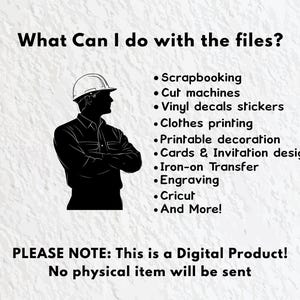 Engineer Silhouette SVG Bundle: Clipart, Logo, Icon (digital Download ...