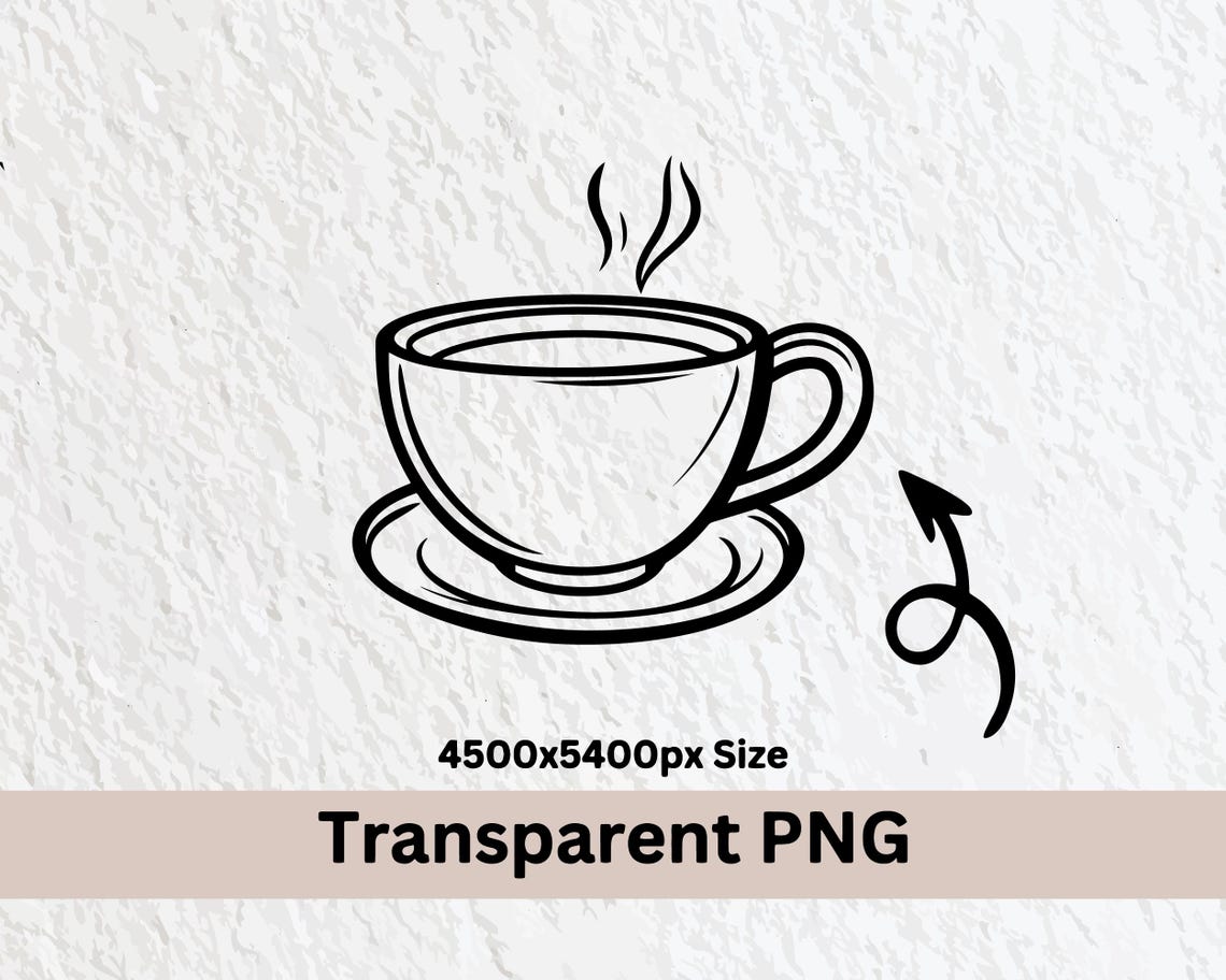 Coffee Cup SVG Bundle: Latte, Outline, Silhouette (PNG, Cricut) - Etsy