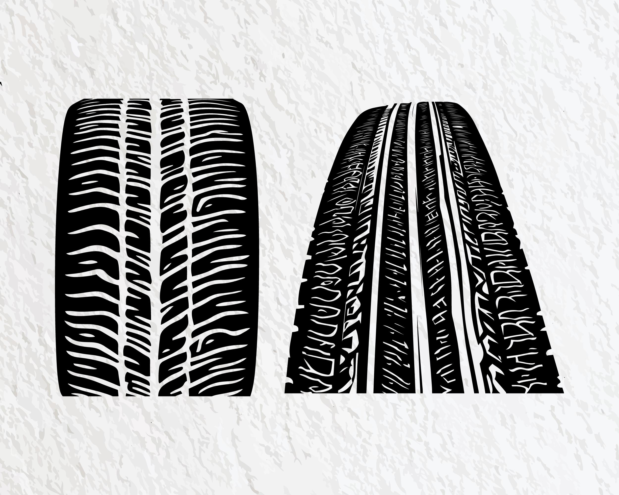 Tire Tracks Svg Bundle, Tire Tracks Silhouette, Tire Tracks Clipart Png ...