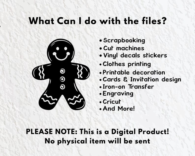 Gingerbread SVG Bundle: Clipart, Silhouette, Outline (PNG, Vector) - Etsy