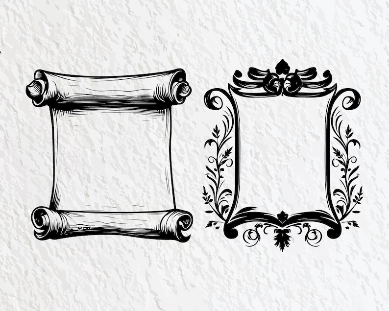 Parchment Svg Bundle, Parchment Silhouette, Parchment Clipart Png ...