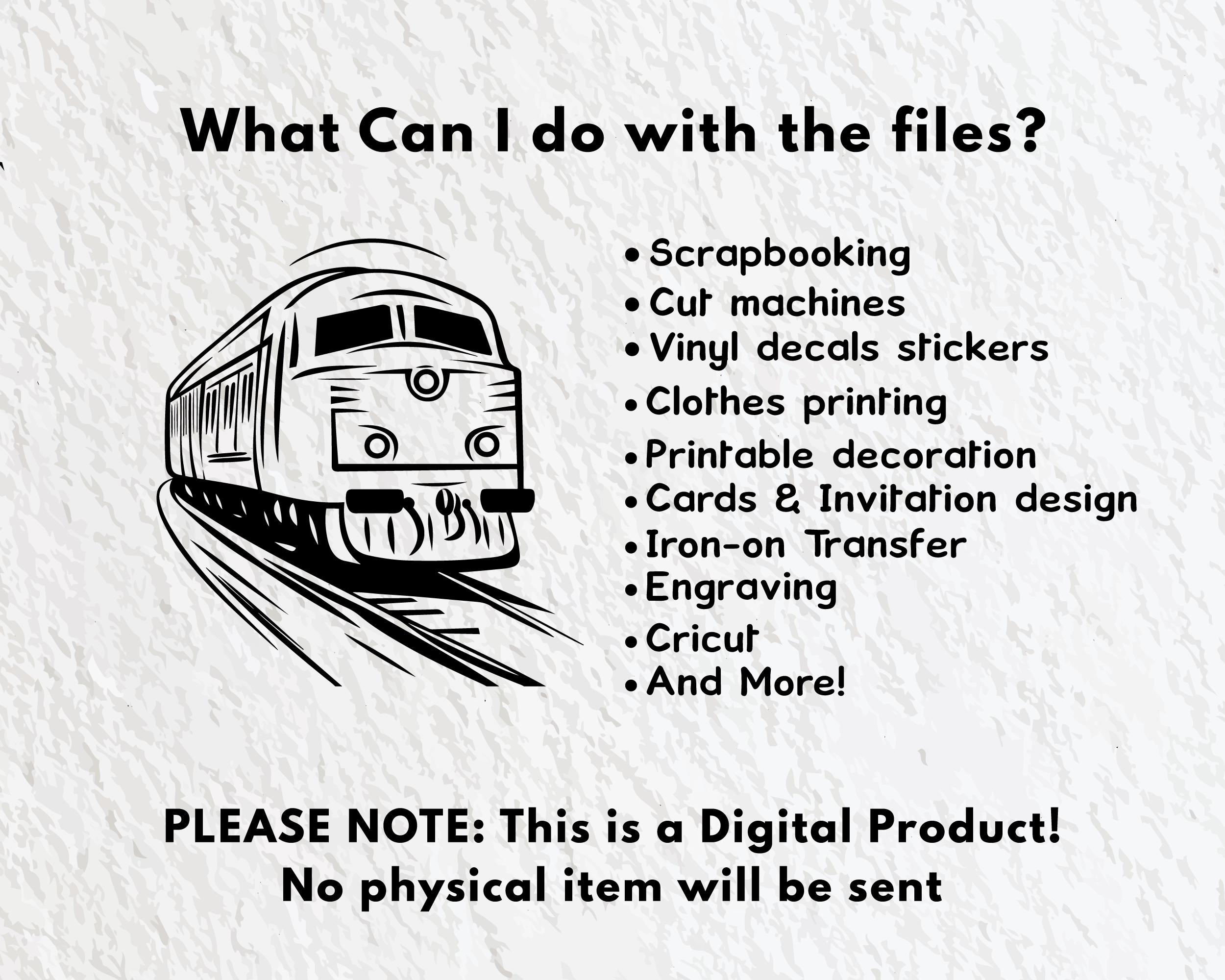 Train Svg Bundle, Train Silhouette, Train Clipart Png, Train Outline ...