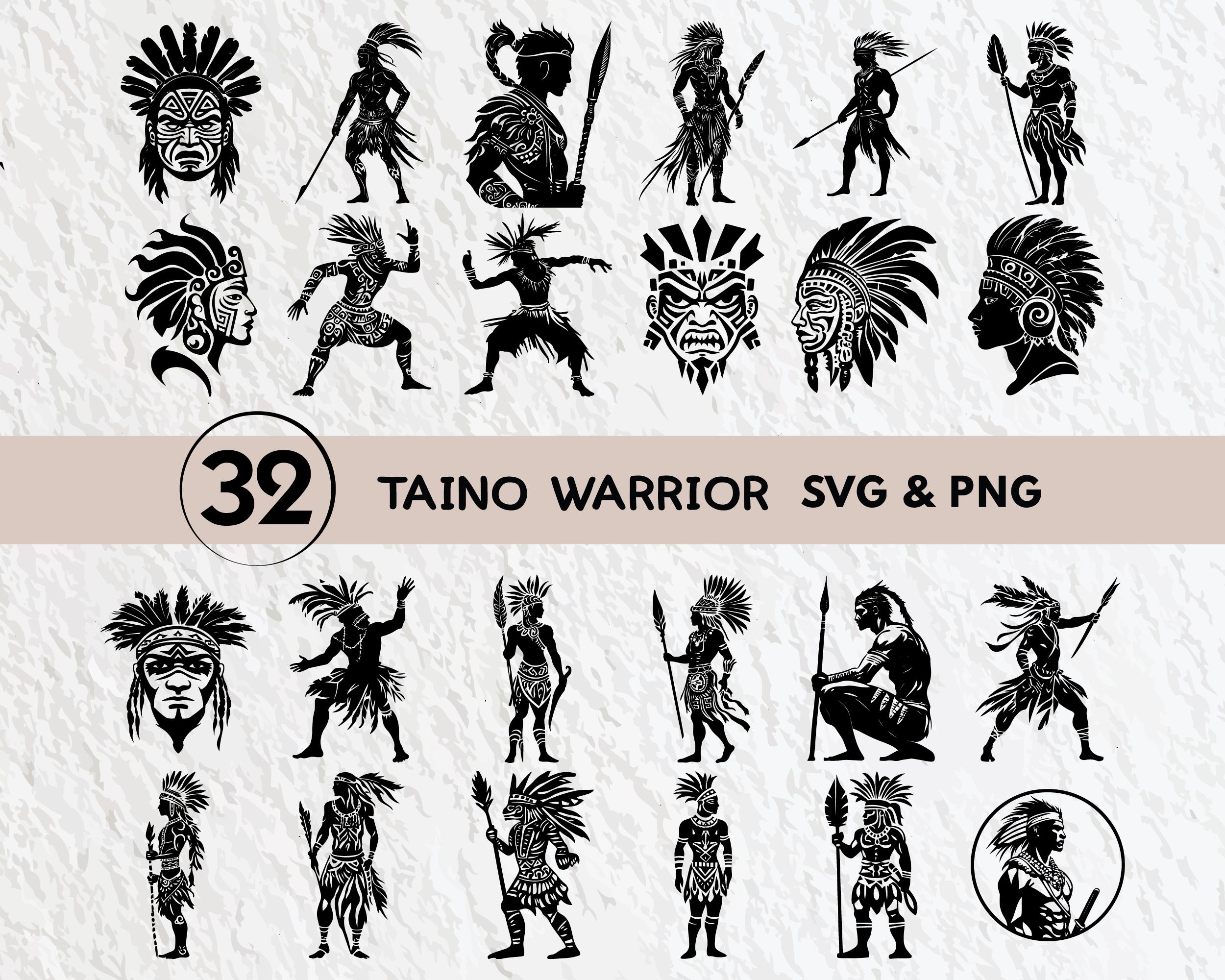 Taino Warrior Svg Bundle, Taino Warrior Silhouette, Taino Warrior ...