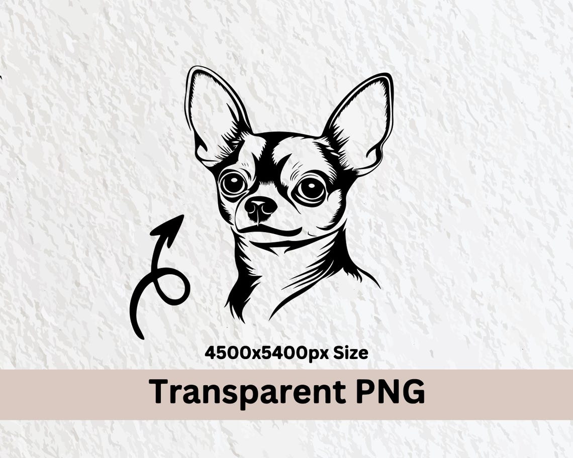 Chihuahua Dog Silhouette Bundle Png, Chihuahua Dog Svg Bundle Cut Files ...