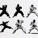 Judo Silhouette Vector Set: Clipart, Outline, Decal (SVG & PNG) - Etsy