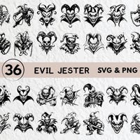 Cool Joker / Jester Themed Svgs File Pack! (highest Quality) - Etsy Canada