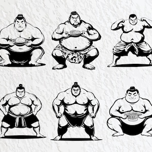 Sumo Svg Bundle: Japanese Game Vector, Cricut Cut Files - Etsy