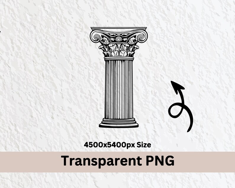 Ancient Column SVG Bundle: Silhouette, Clipart, Vector (digital ...