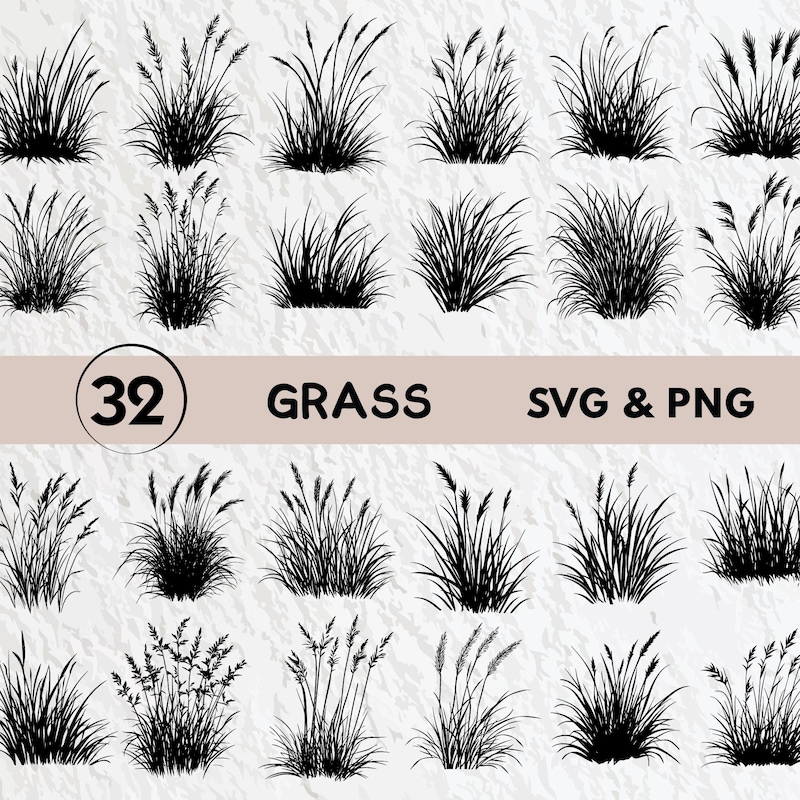 Grass Image Vector - Etsy UK
